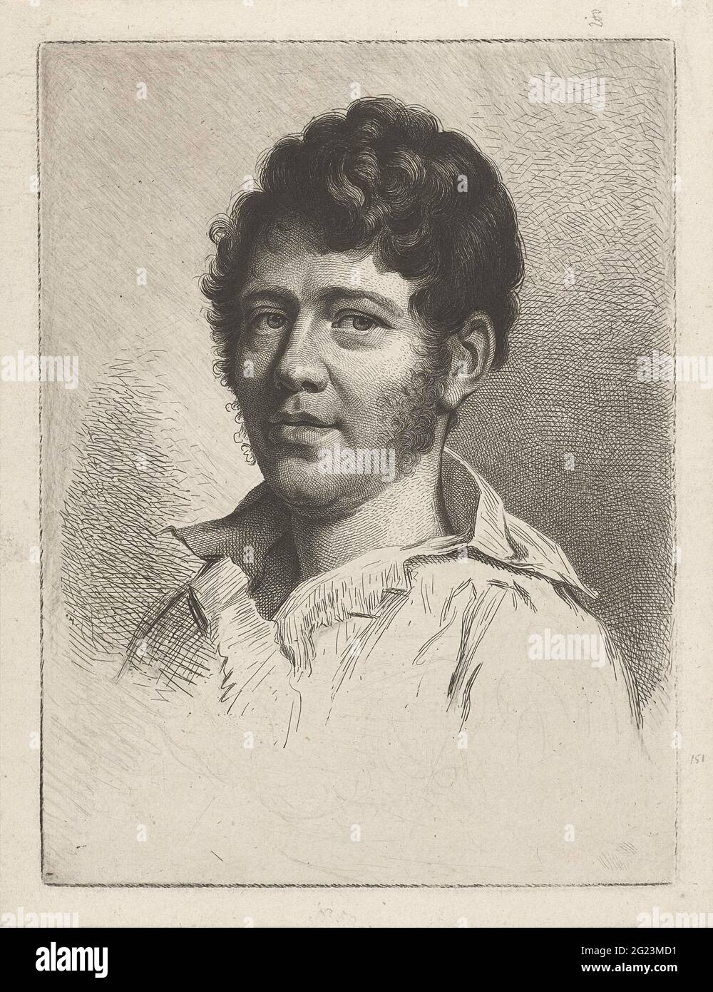 Portrait of an unknown man. Portrait of an unknown man where only the ...