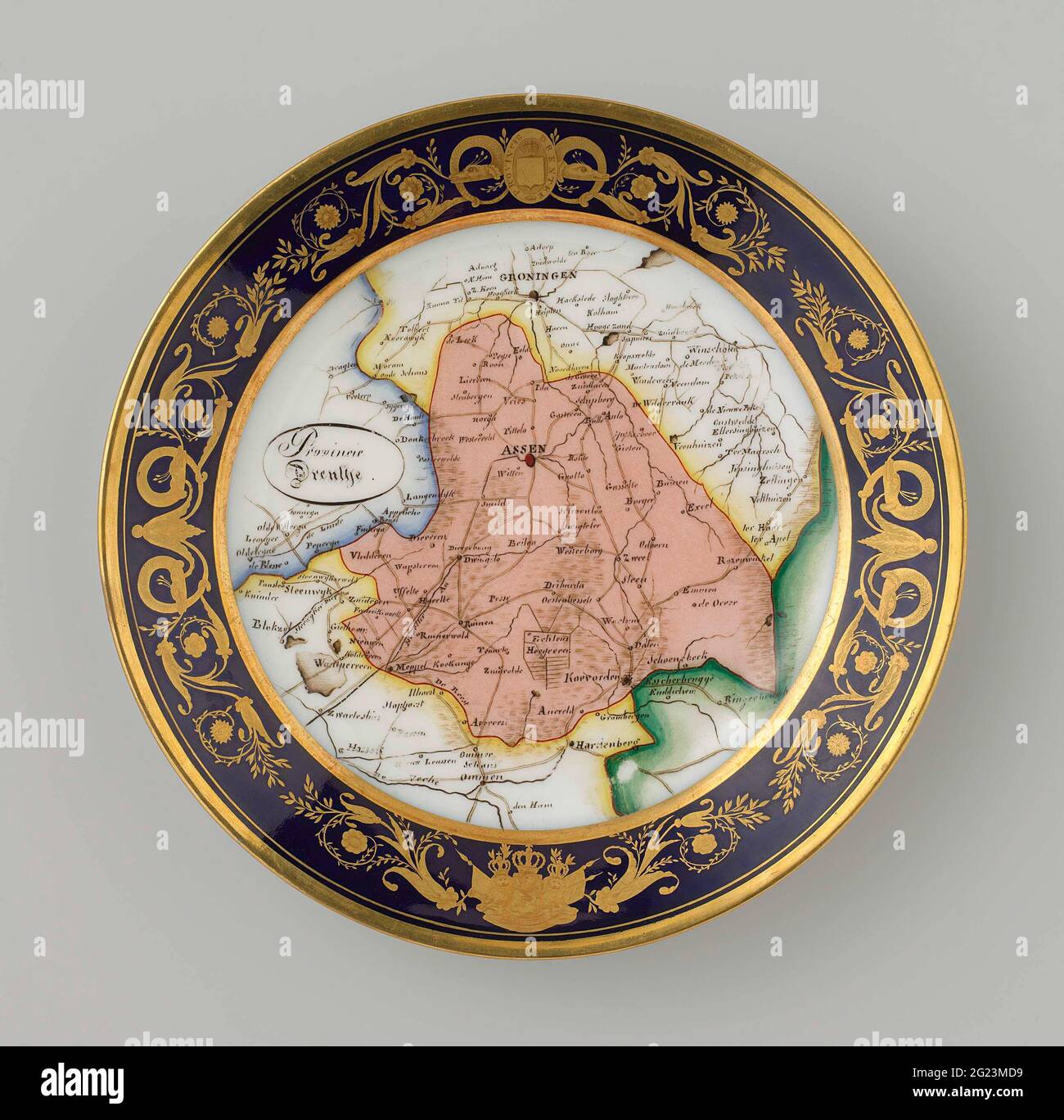 18 plates, each decorated with a Netherlandish province. These plates ...