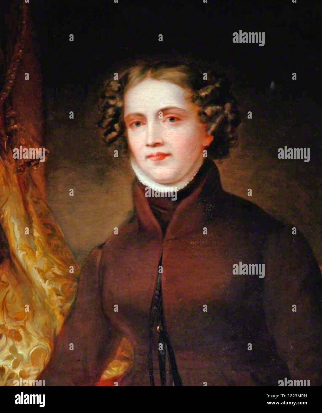 ANNE LISTER (1791-1840) English lesbian diarist, about 1830 Stock Photo ...