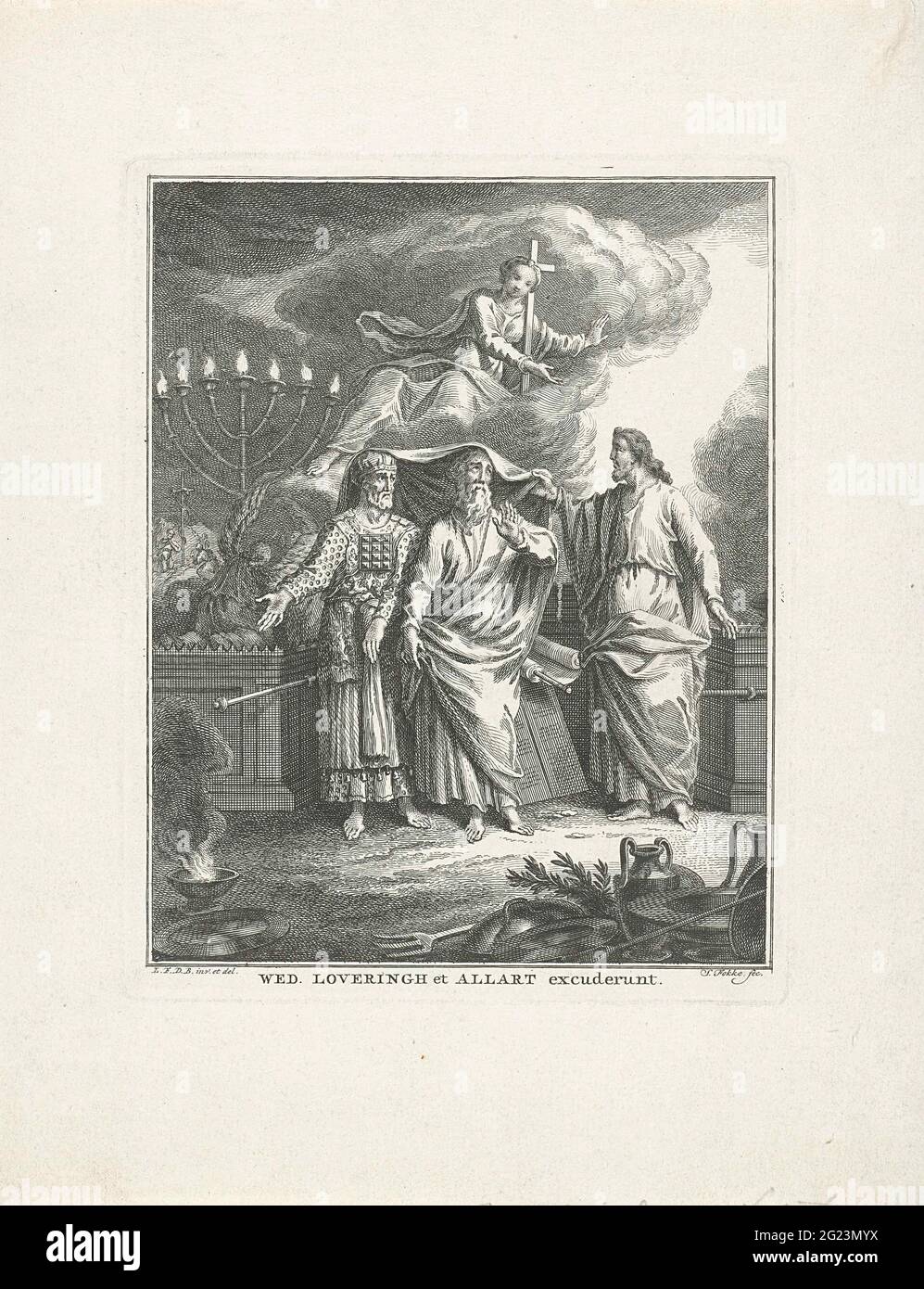 Moses, Aaron and Christ symbolize the old and New Testament. Christ ...