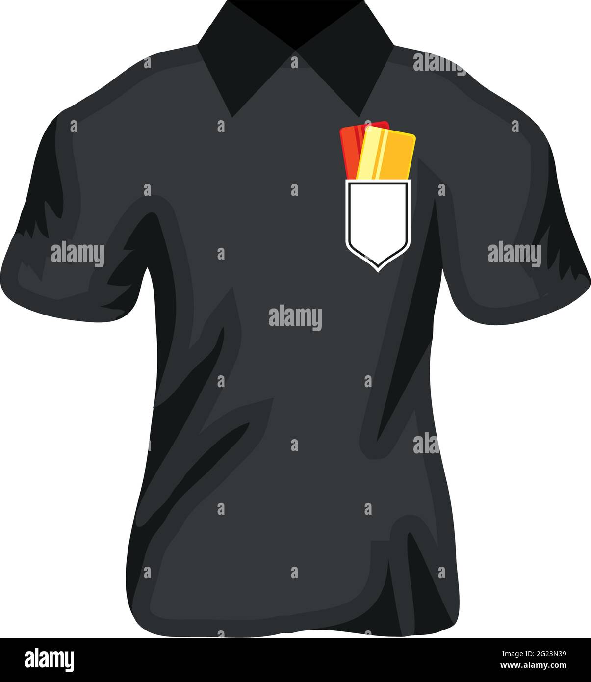 soccer referee jersey with cards Stock Vector Image & Art - Alamy
