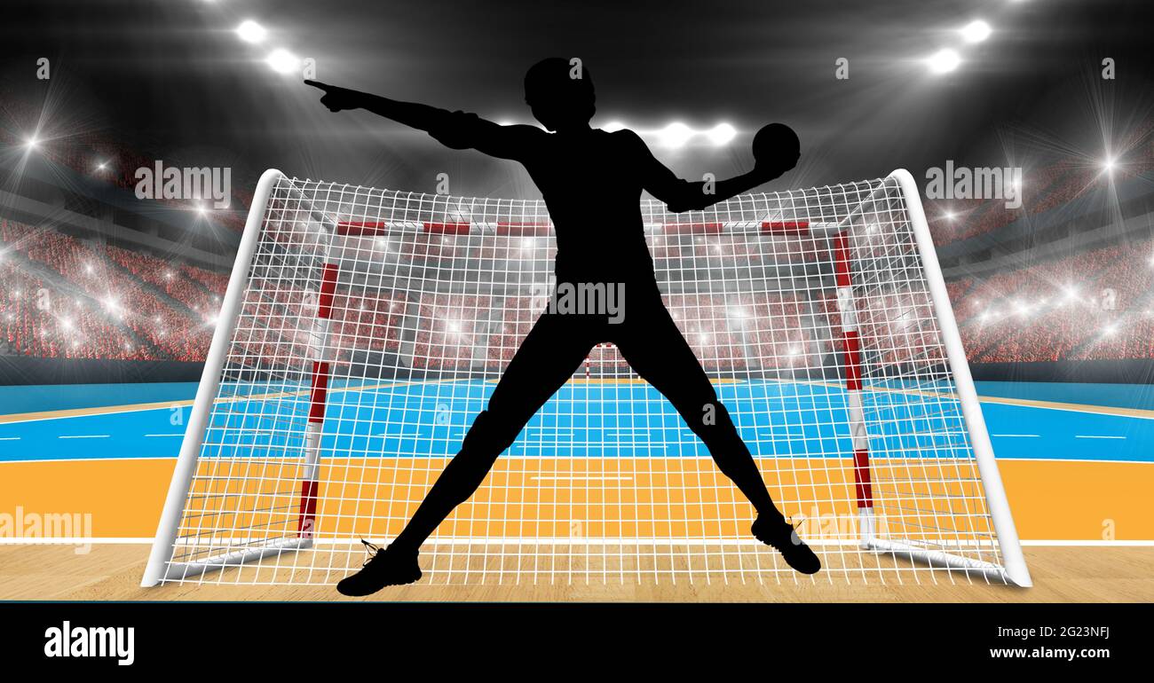 Female handball athlete hi-res stock photography and images - Alamy