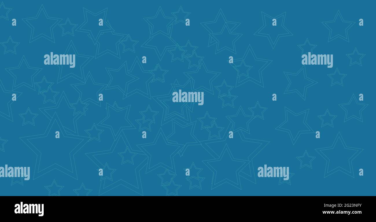 Illustration of multiple blue stars on blue background Stock Photo - Alamy