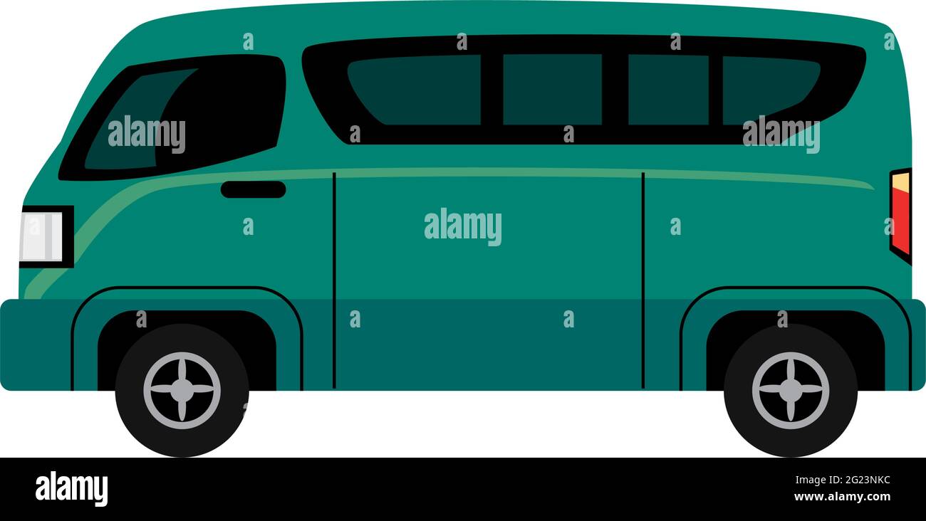green vintage van Stock Vector Image & Art - Alamy