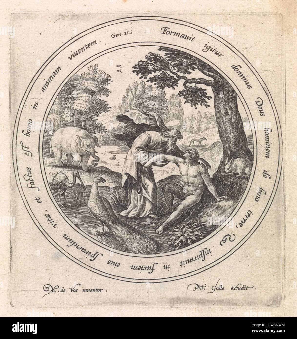 Adam's creation; History of Adam and Eva. God blows Adam life through ...