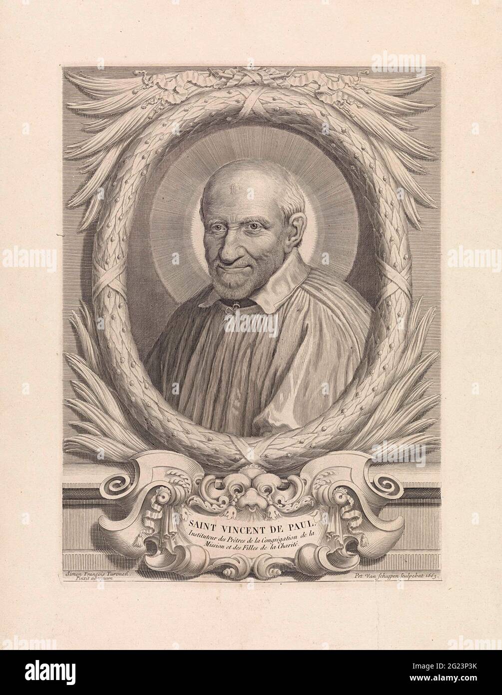 Portrait of the H. Vincent de Paul Stock Photo - Alamy