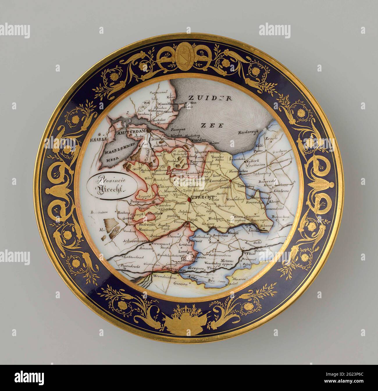 18 plates, each decorated with a Netherlandish province. These plates ...