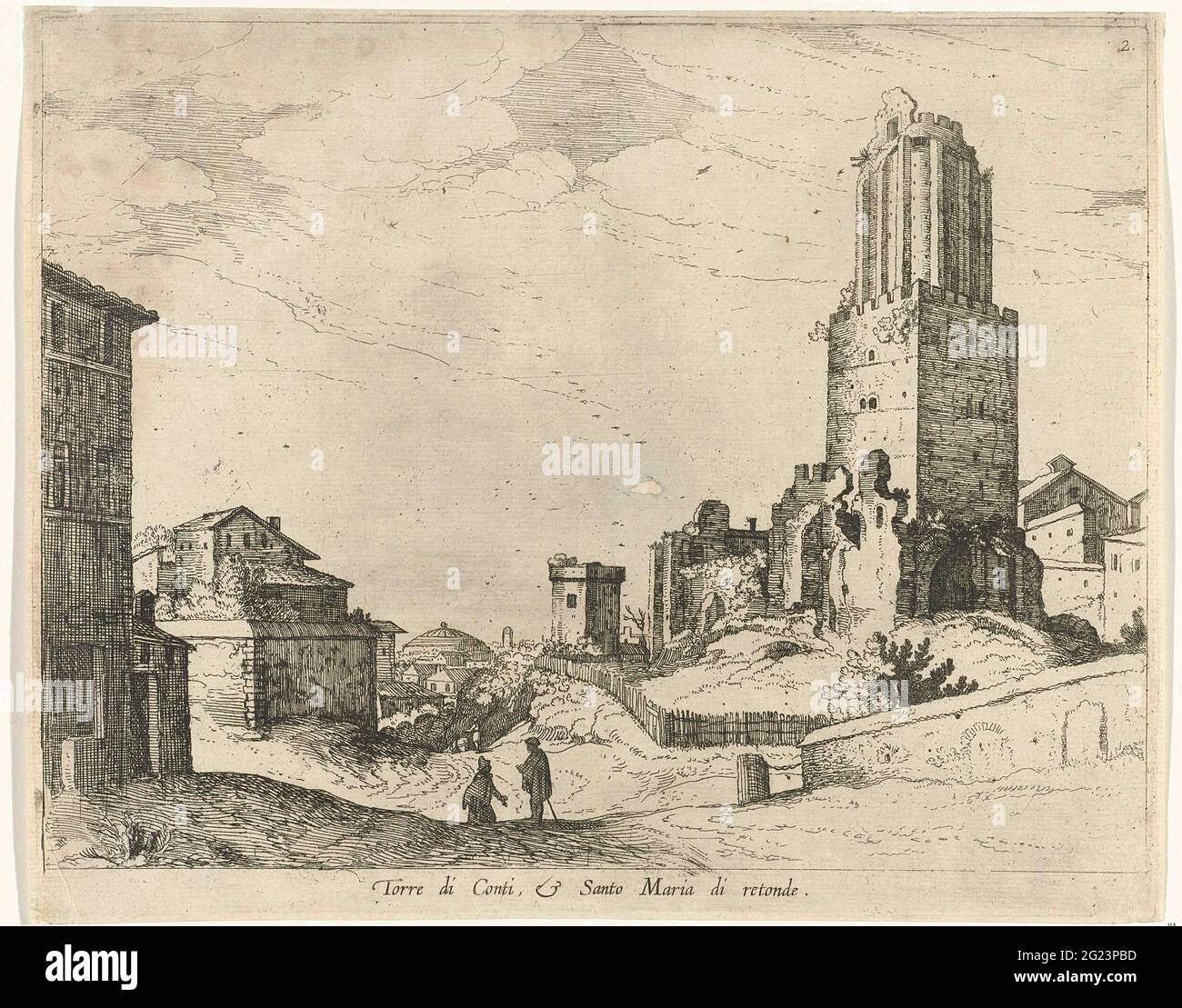 Torre delle milizia and the Pantheon; Torre di Conti E Santo Maria di ...