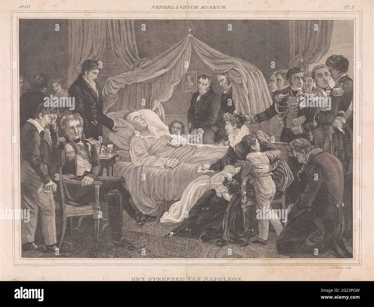 Napoleon's death bed Stock Photo - Alamy