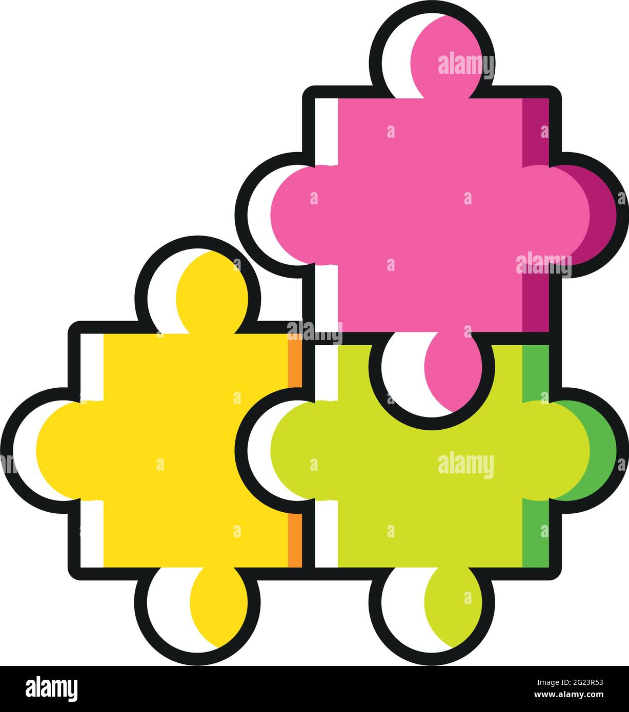 puzzles pieces solution Stock Vector Image & Art - Alamy