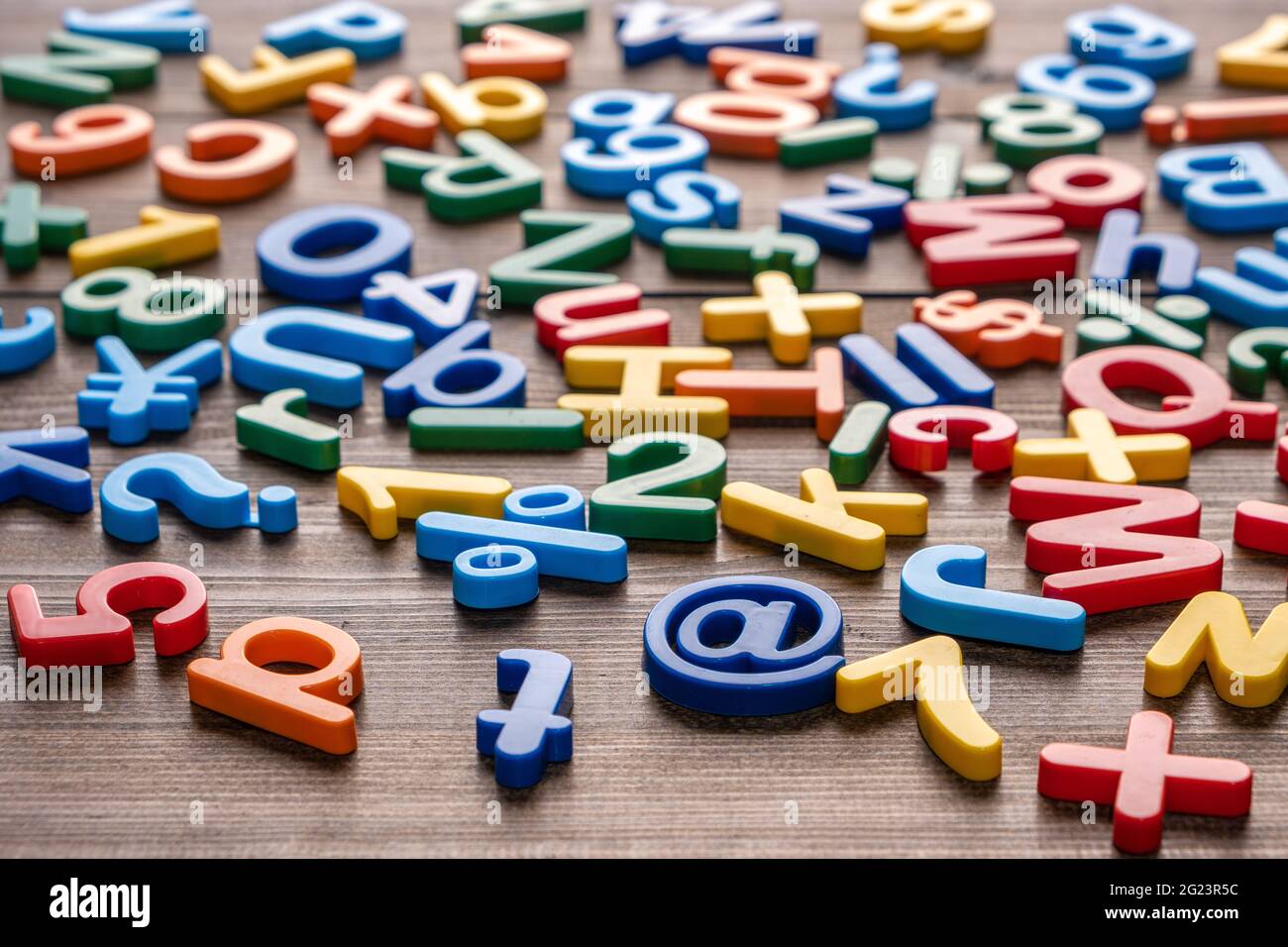 Plastic letters hi-res stock photography and images - Alamy