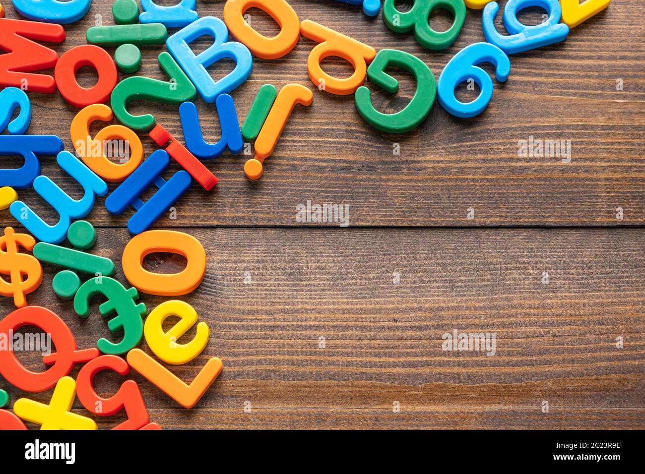 Plastic letters hi-res stock photography and images - Alamy