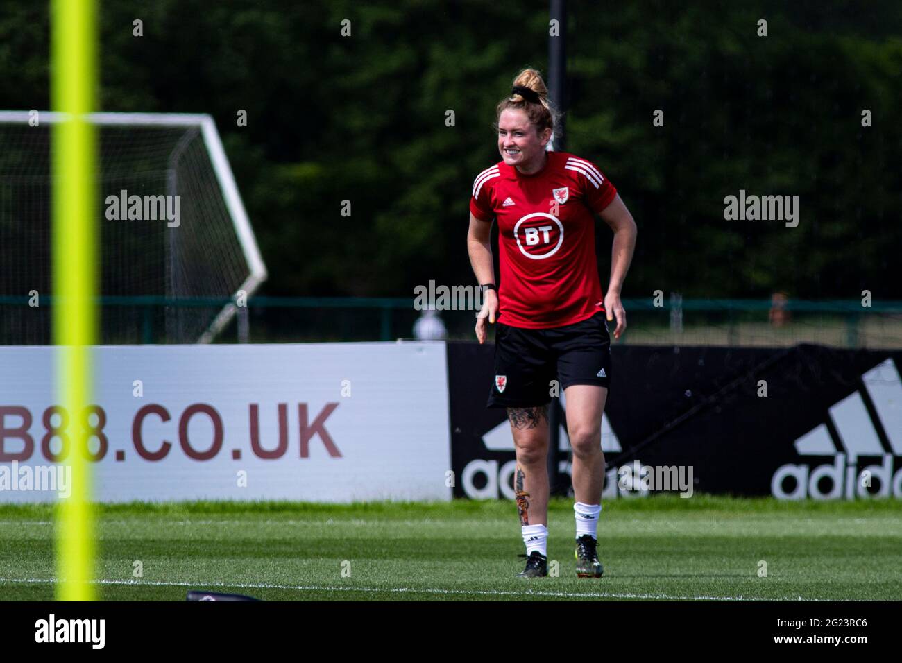 Hensol, Wales. 8th June 2021. Rachel Rowe of Wales during training at ...
