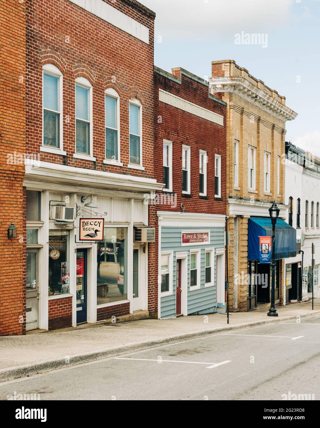 Architecture in downtown Bedford, Virginia Stock Photo - Alamy