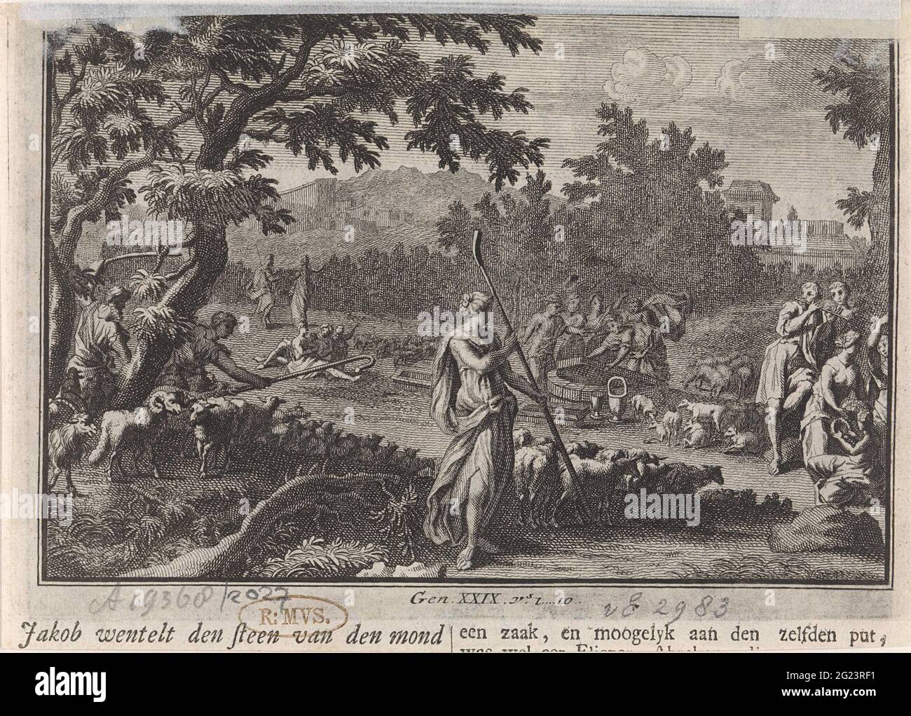 Jacob meets Rachel at the source Stock Photo - Alamy