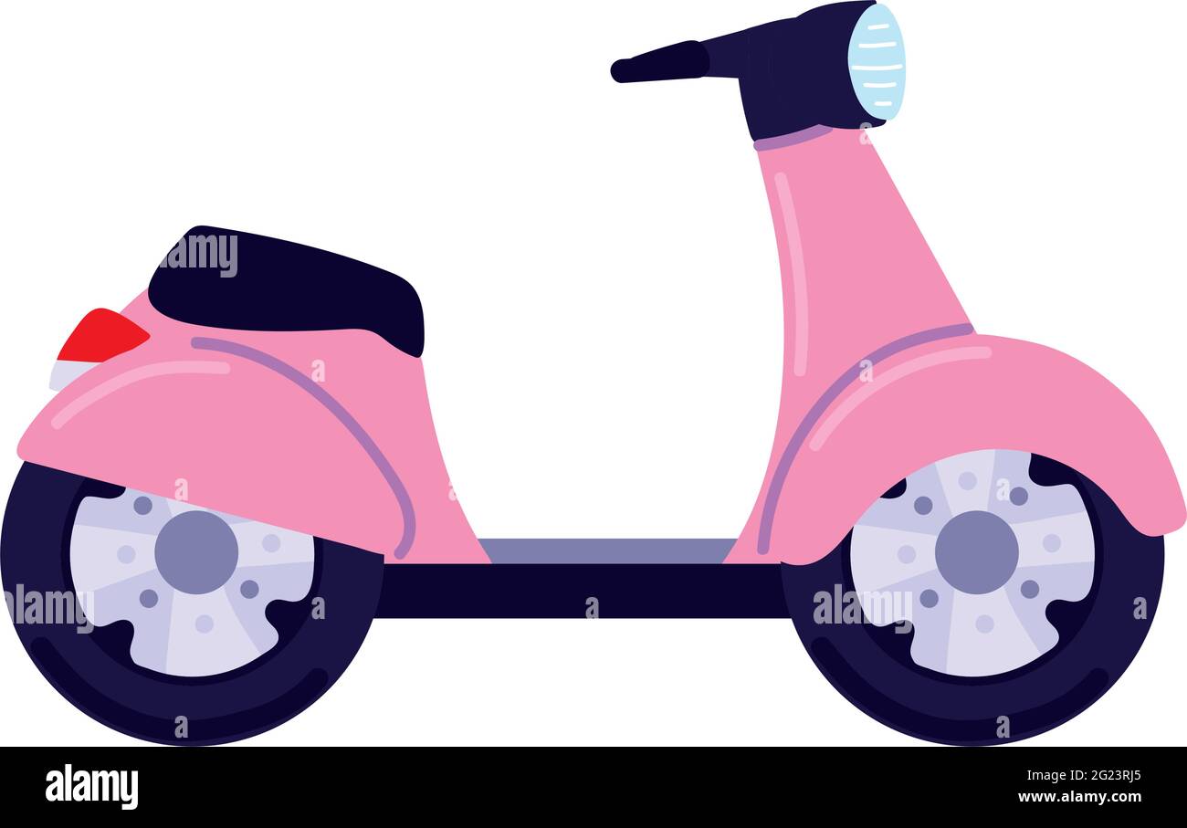 pink motorbike transport Stock Vector Image & Art - Alamy