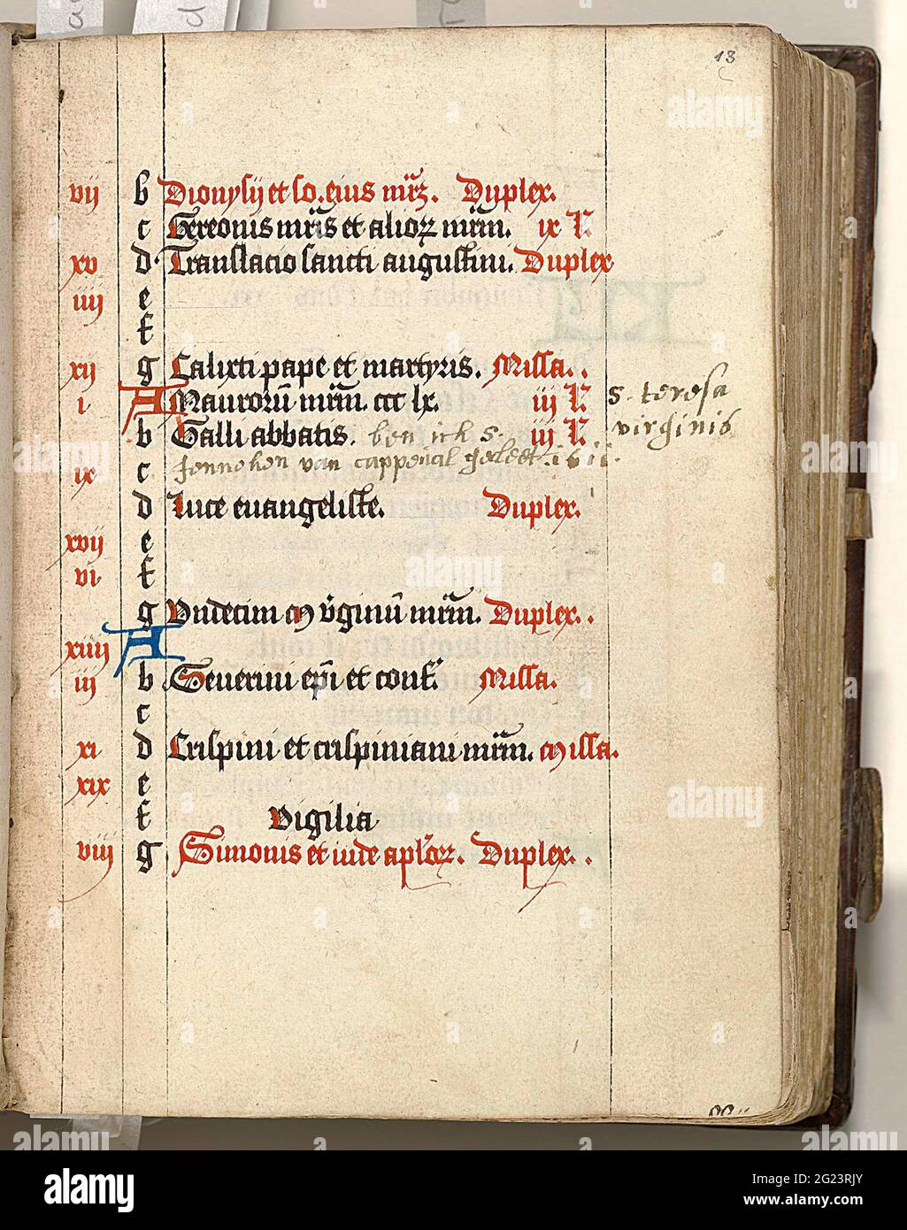 Psalter and brevier (sections) in Latin Stock Photo - Alamy