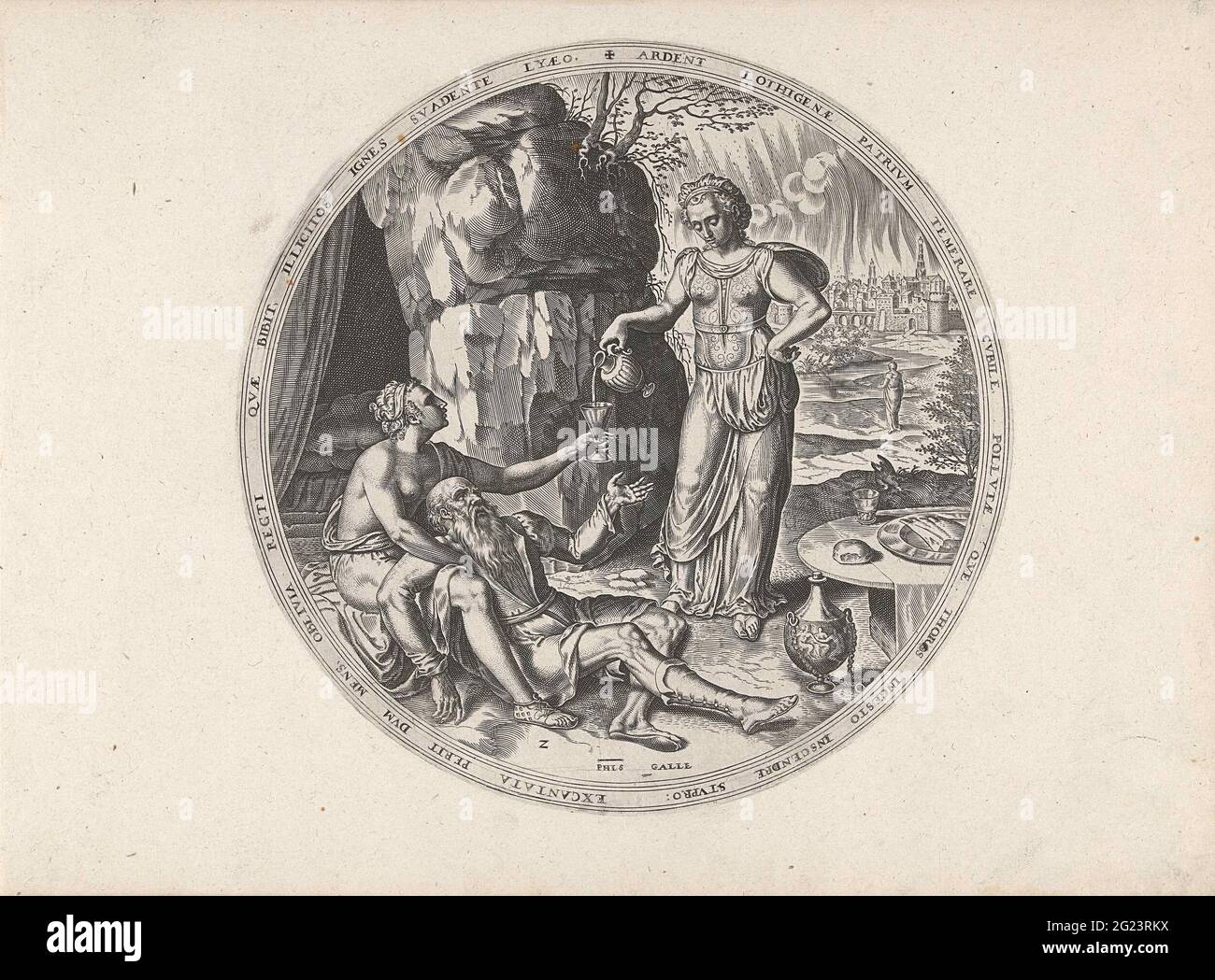 Lot and his daughters; Six famous women from the Old Testament. Lot ...