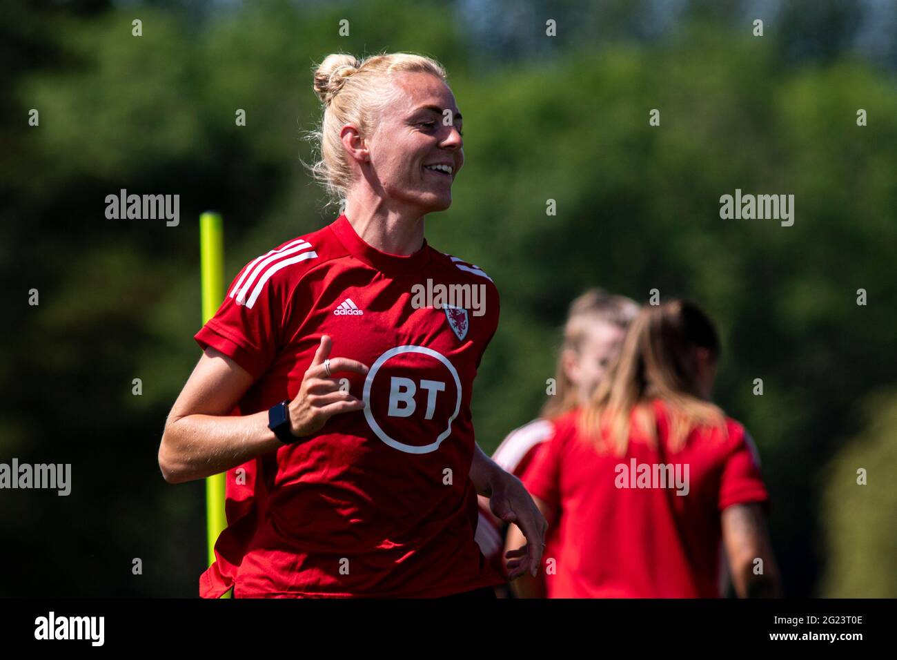 Hensol, Wales. 8th June 2021. Sophie Ingle of Wales during training at ...