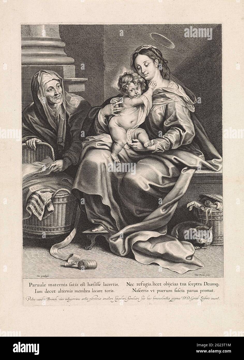 Anna in three. Maria is on your lap with the Christ child. On the left ...