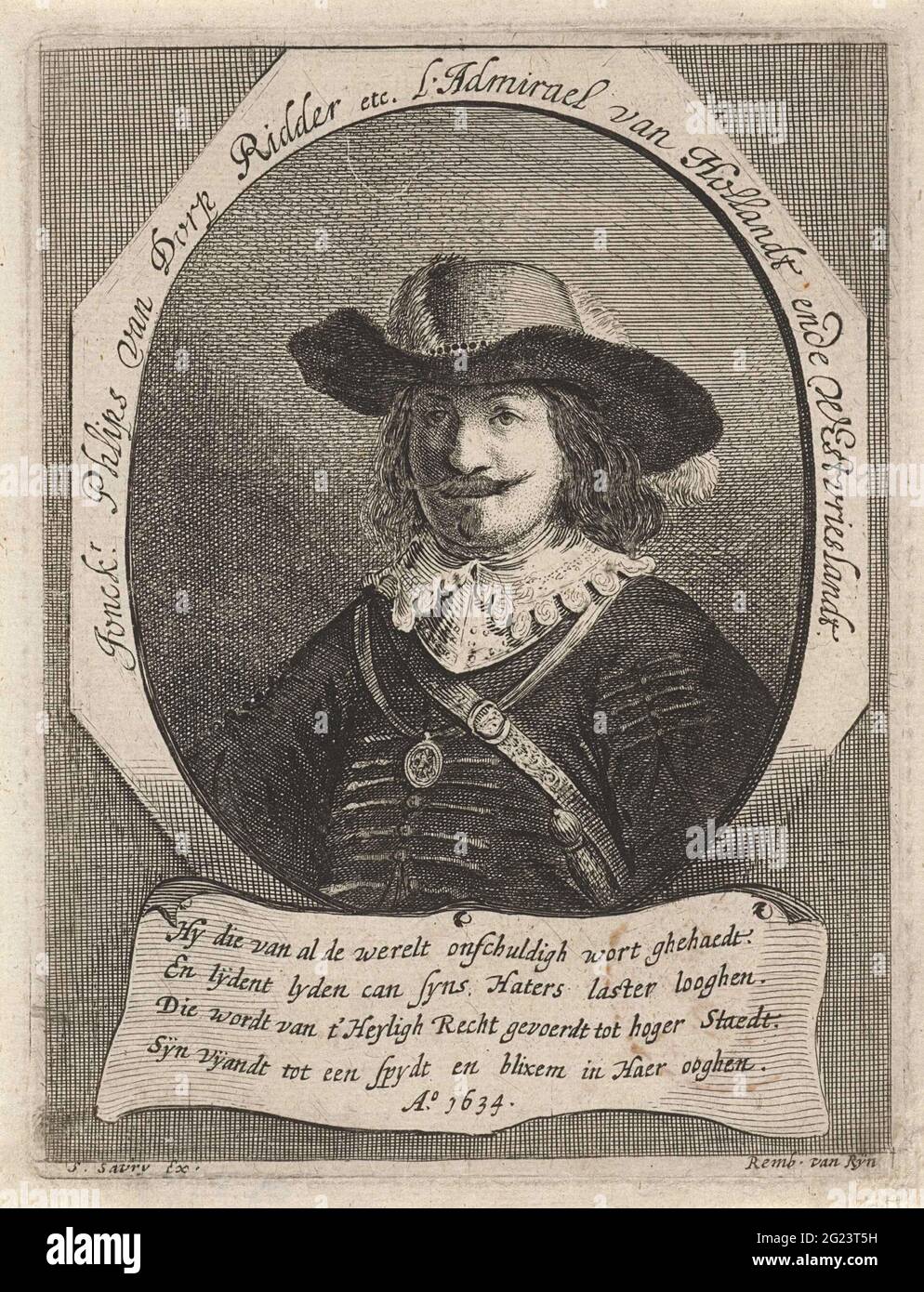 Portrait of Philips van Dorp, fleet guardian Stock Photo - Alamy