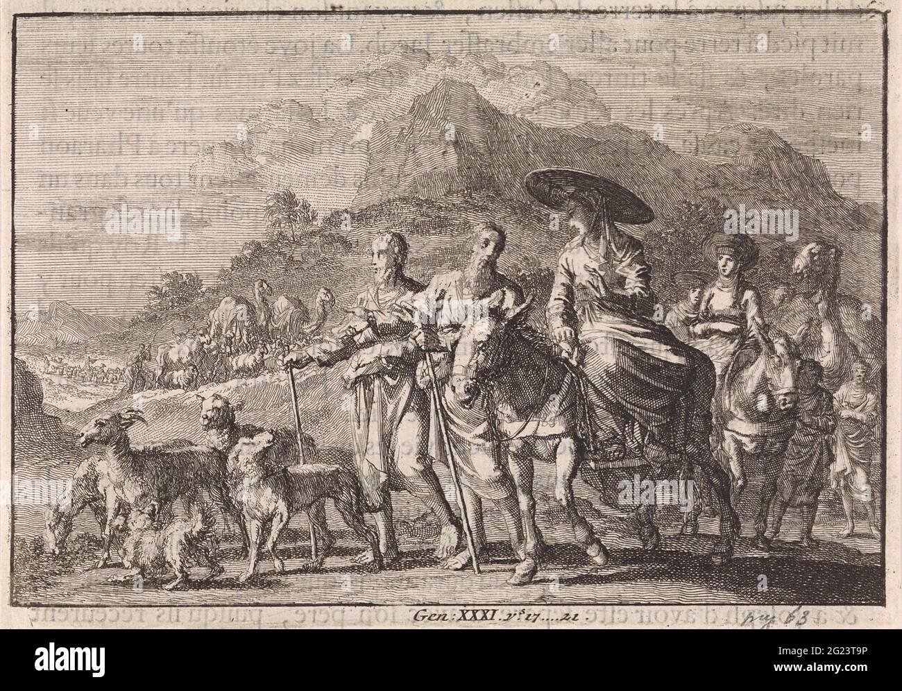 Jacob flight for Laban Stock Photo - Alamy