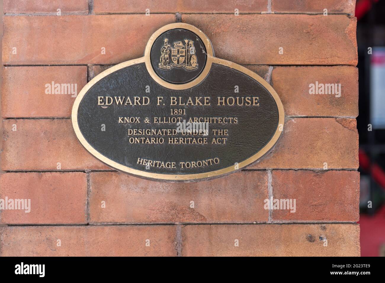 Colonial architecture of the Blake House, a heritage building in Jarvis ...