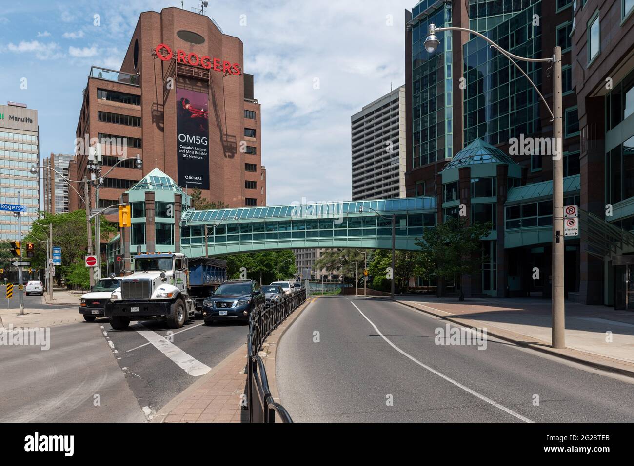Pedestrian bridge in Rogers Building located in Rogers Way and Jarvis ...