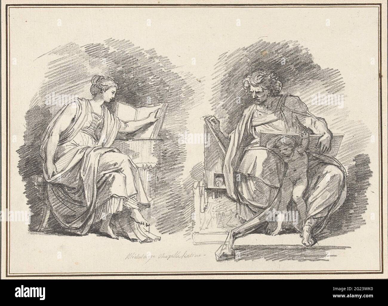 Sibylle Erythrea and the Prophet Daniel Stock Photo - Alamy