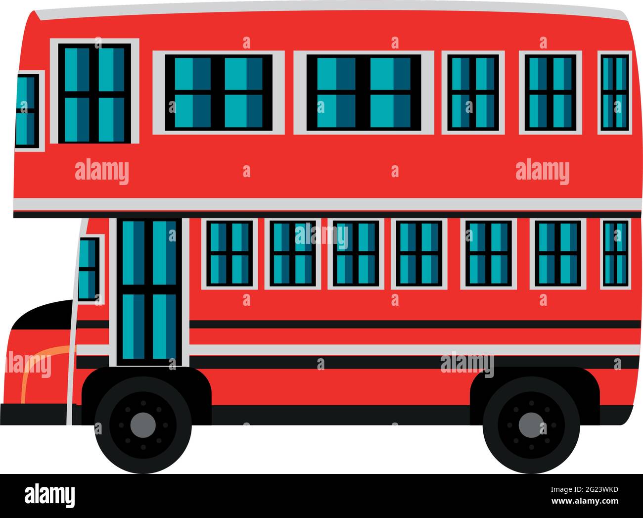 bus double deck transport Stock Vector Image & Art - Alamy