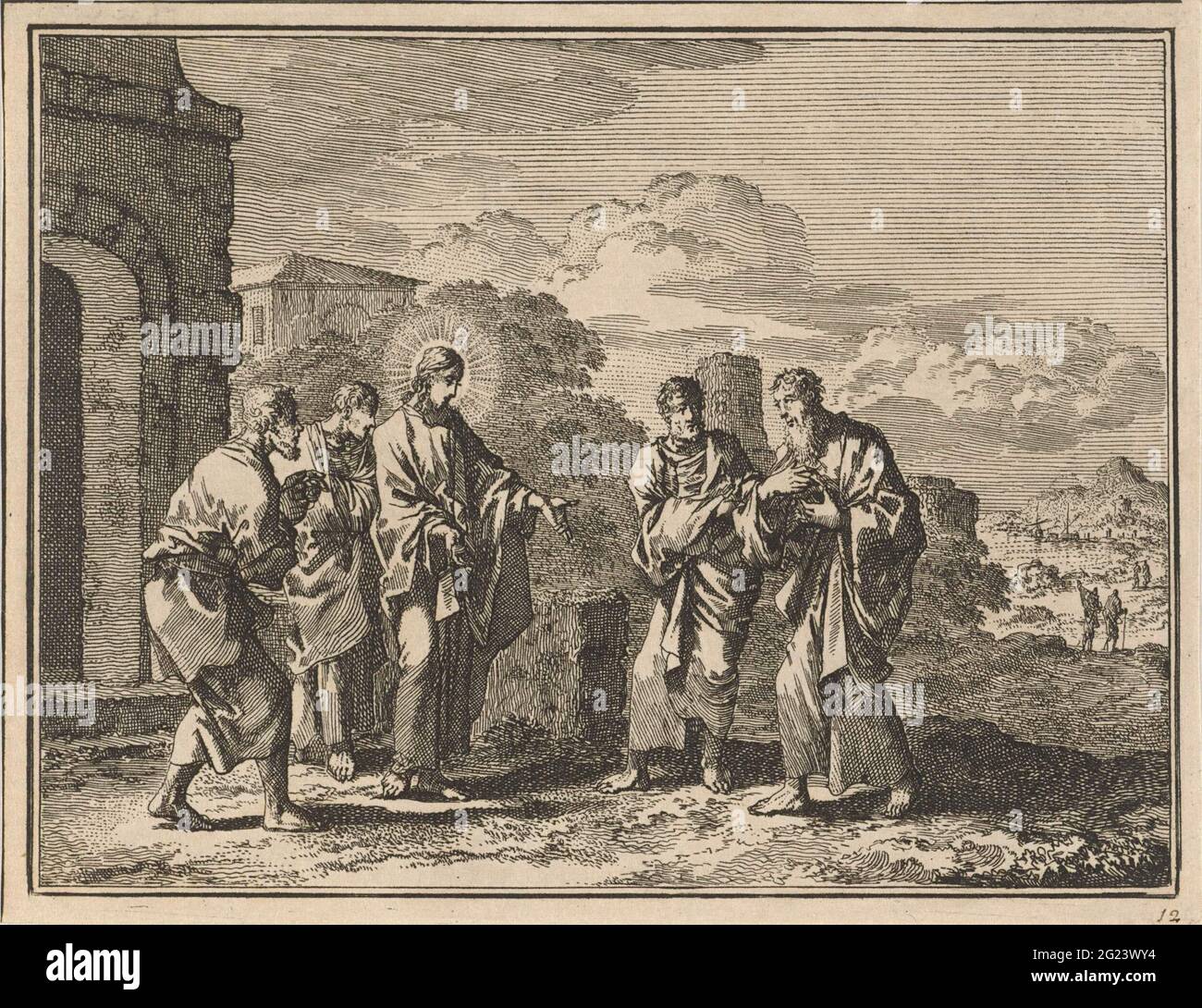Nathanael is brought to Christ by Philippus Stock Photo - Alamy