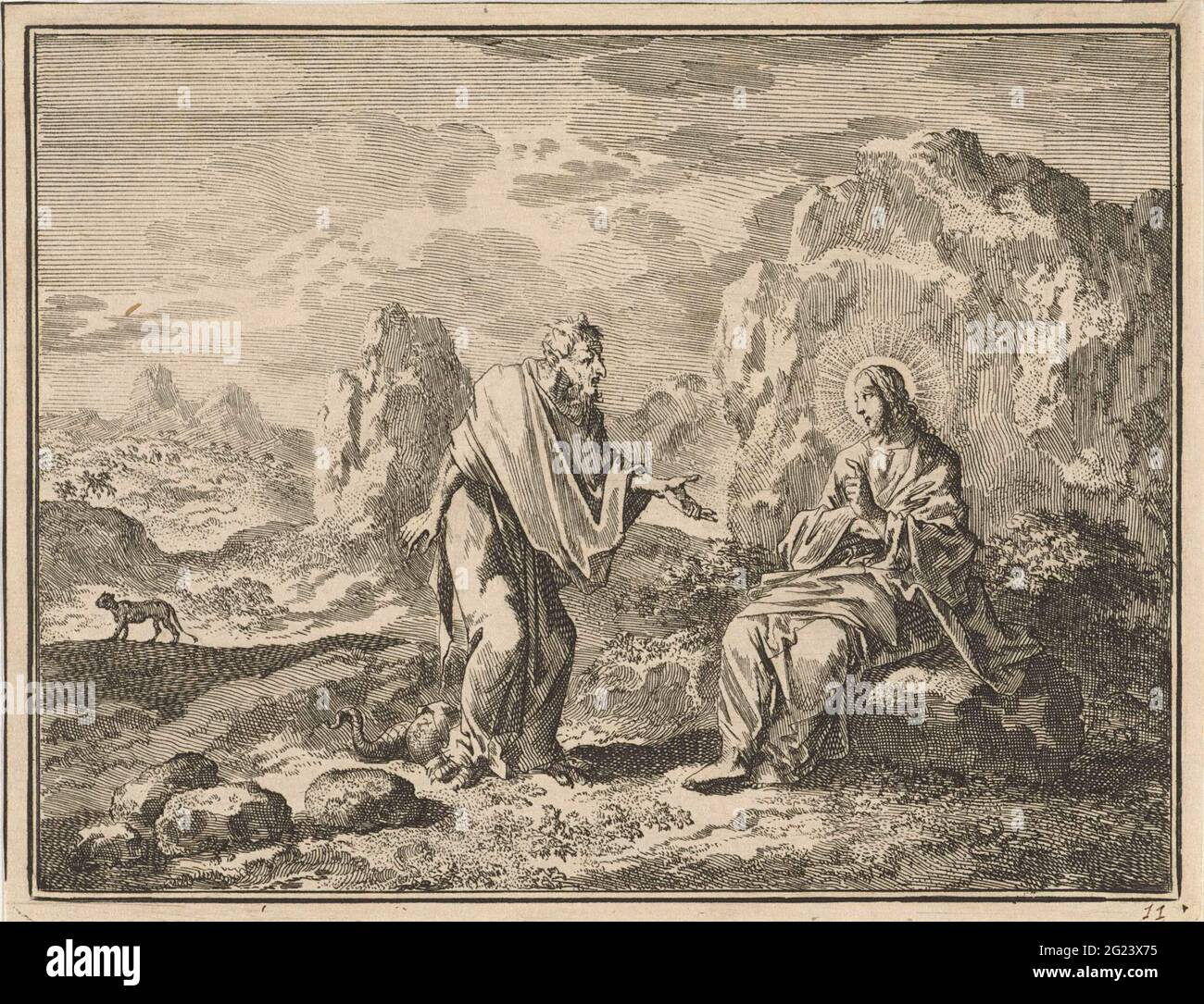 Temptation of Christ in the desert Stock Photo - Alamy