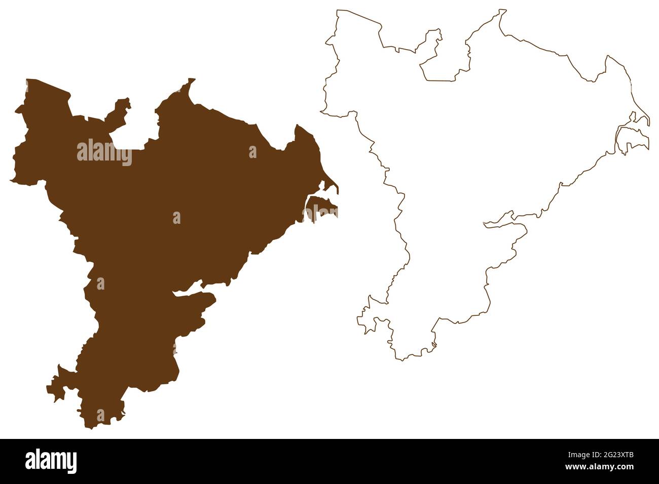 Schleswig-Flensburg district (Federal Republic of Germany, rural ...
