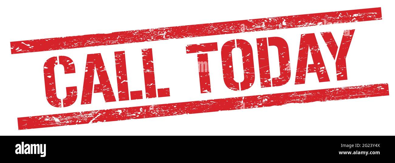 Call today stamp hi-res stock photography and images - Alamy