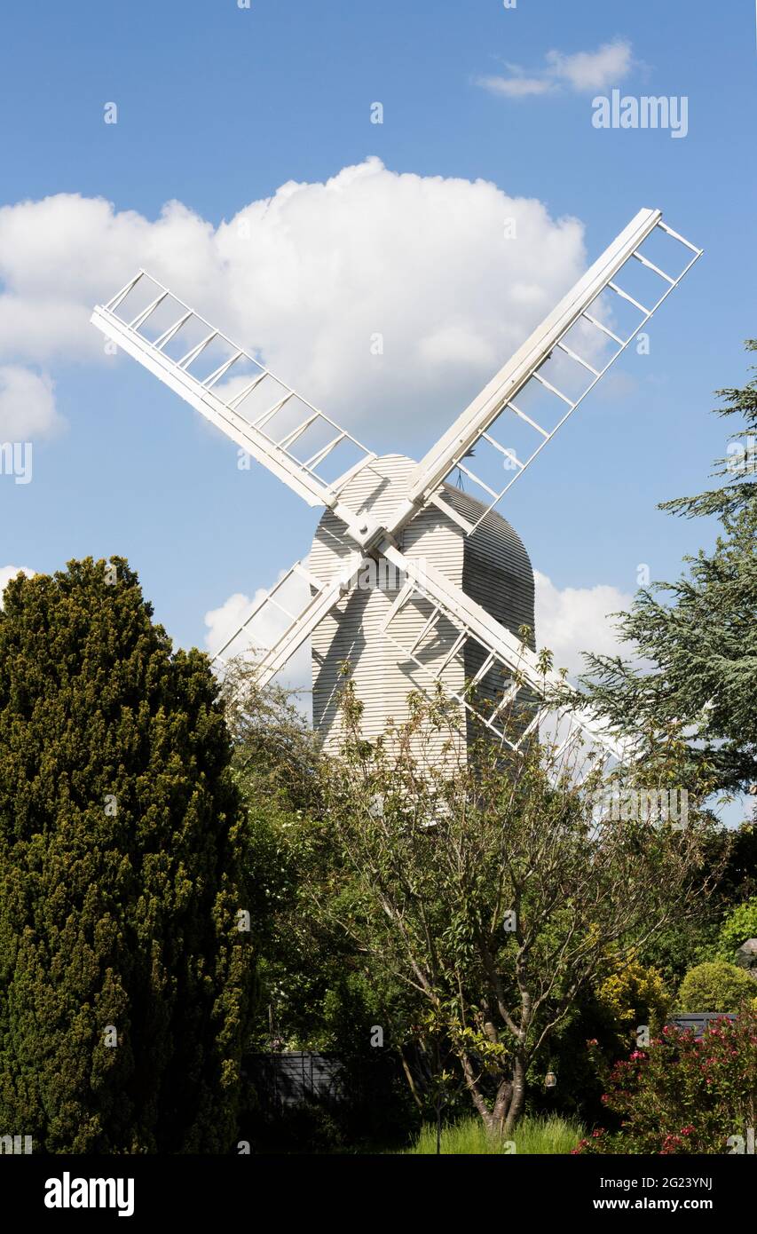 Post Mill Finchingfield Essex Stock Photo - Alamy
