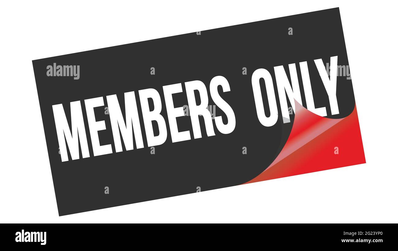 Members sticker hi-res stock photography and images - Alamy