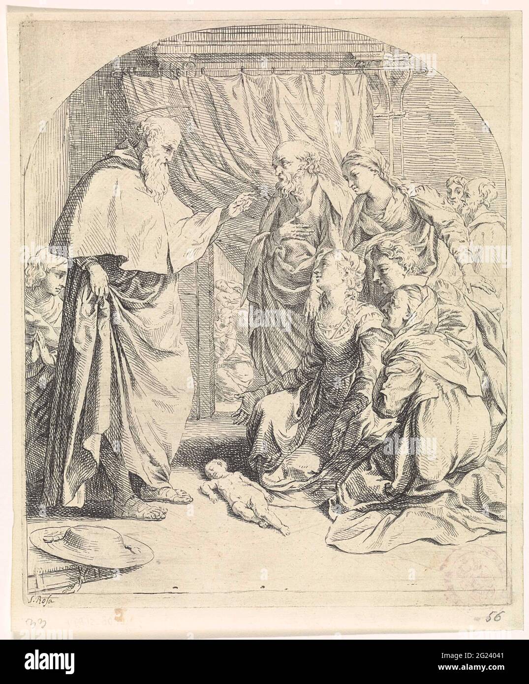 H. Hieronymus saves a child. Saint Hieronymus heals a child in a ...