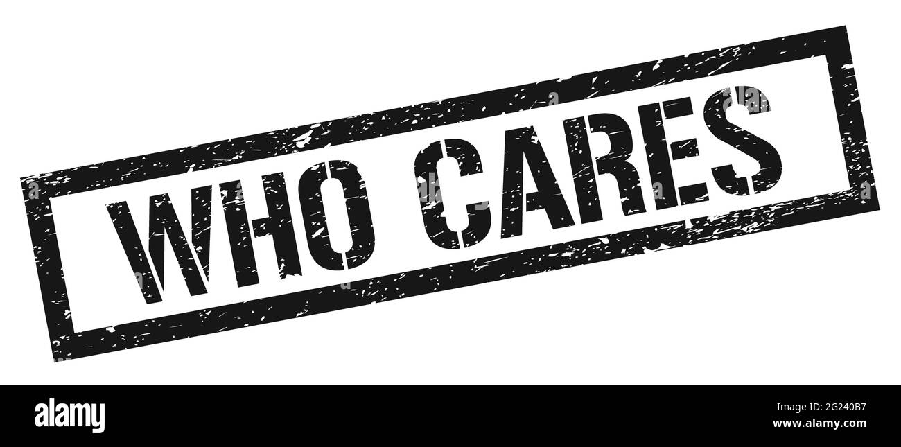 Who cares stamp Black and White Stock Photos & Images - Alamy