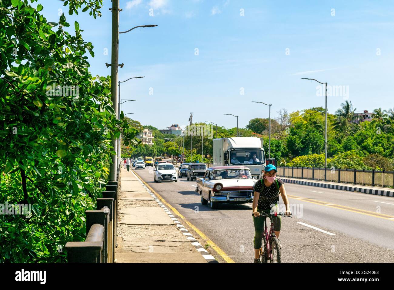 Bridge over the Almendares River, Havana, Cuba, June 2021 Stock Photo ...
