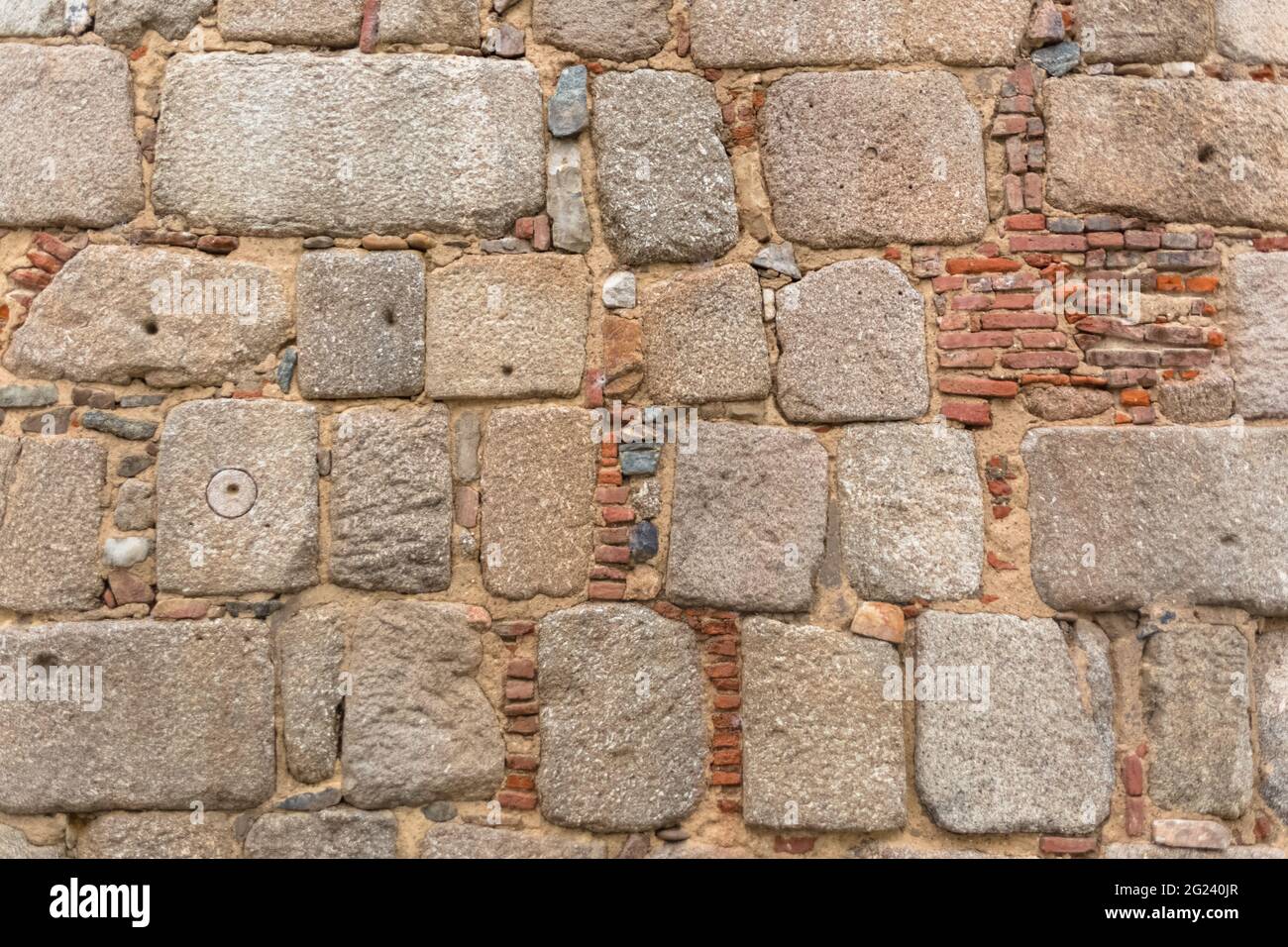 Architecture textures, detailed and rustic of irregular paired masonry ...