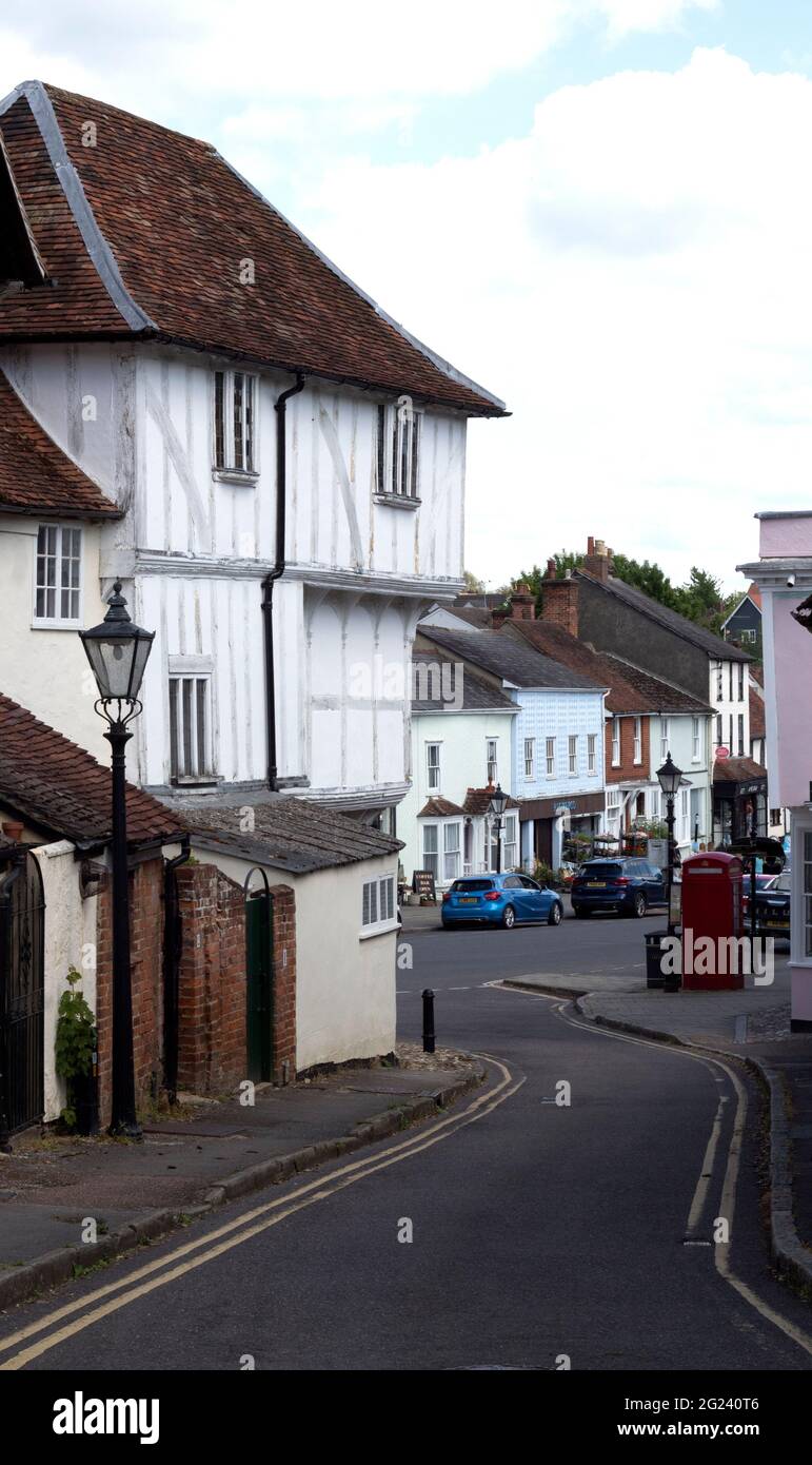 Fishmarket Street Thaxted Essex Stock Photo - Alamy