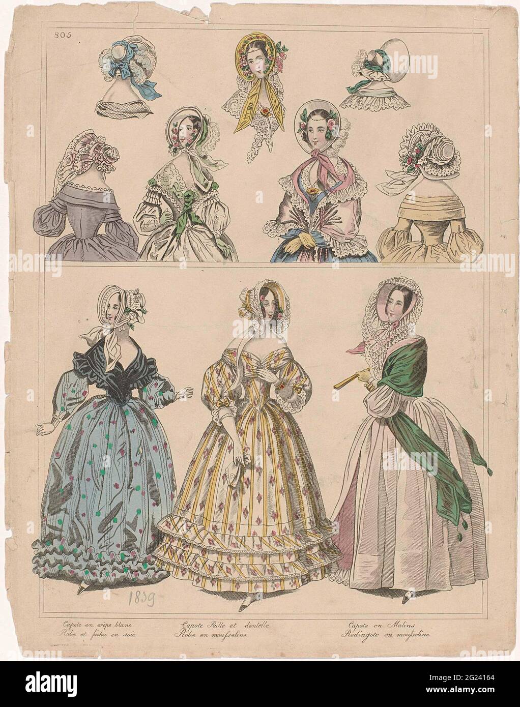Townsend's Monthly Selection or Parisian Costumes, 1839, No. 805 ...