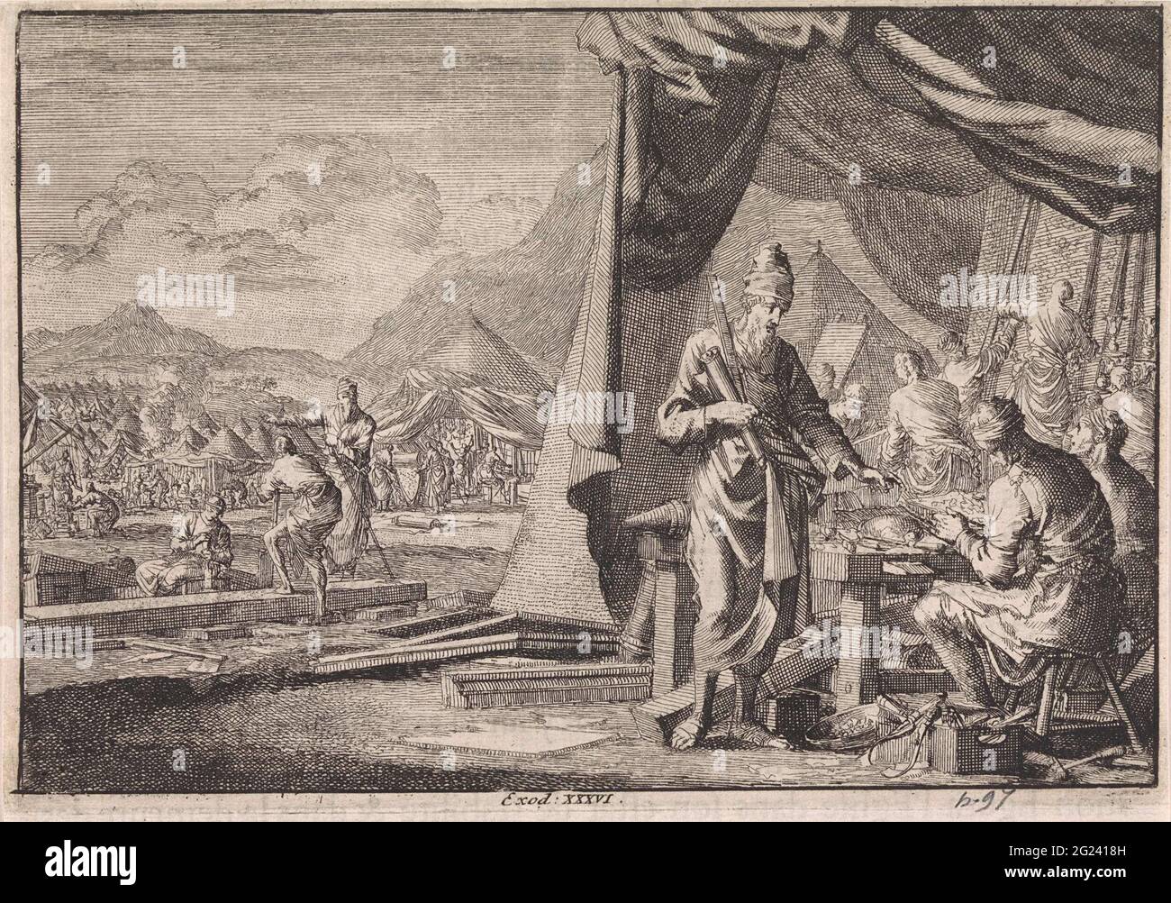 Construction of the tabernacle Stock Photo - Alamy