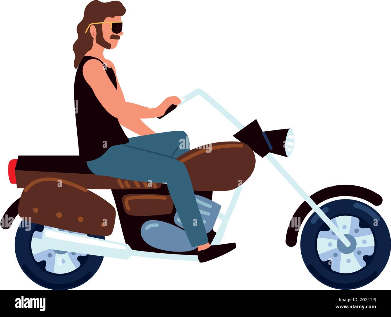 Strong motorbike Stock Vector Images - Alamy