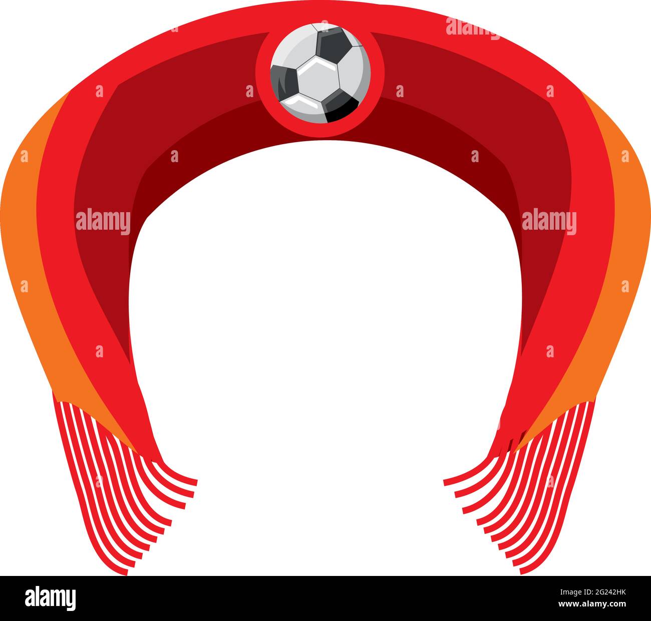 soccer scarf fan Stock Vector Image & Art - Alamy
