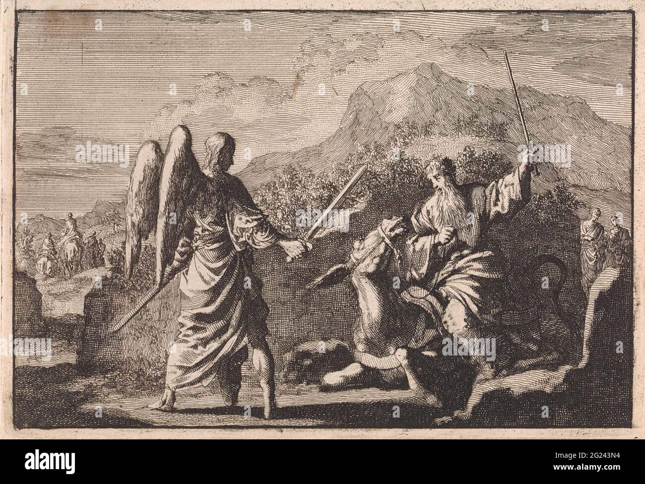 Balaam (Balaäm) and the angel Stock Photo - Alamy