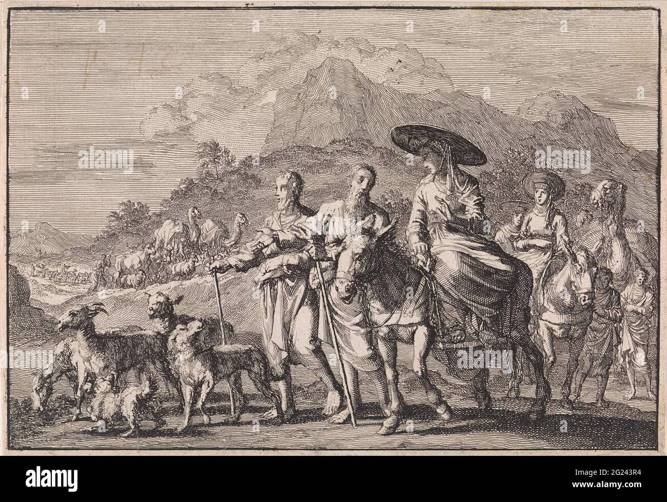 Jacob flight for Laban Stock Photo - Alamy