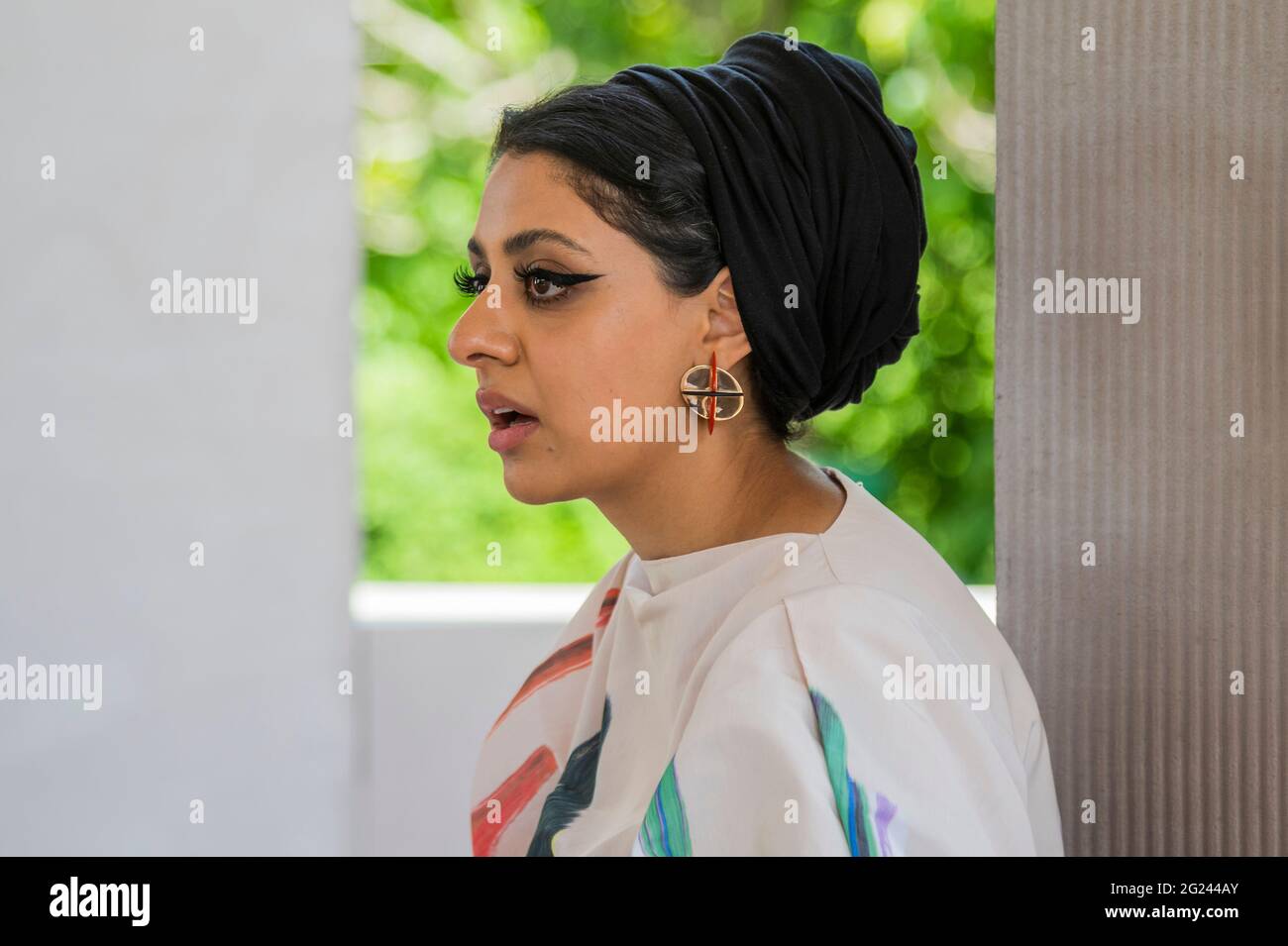 London, UK. 8 Jun 2021. Sumayya Vally (pictured) - Serpentine Pavilion ...