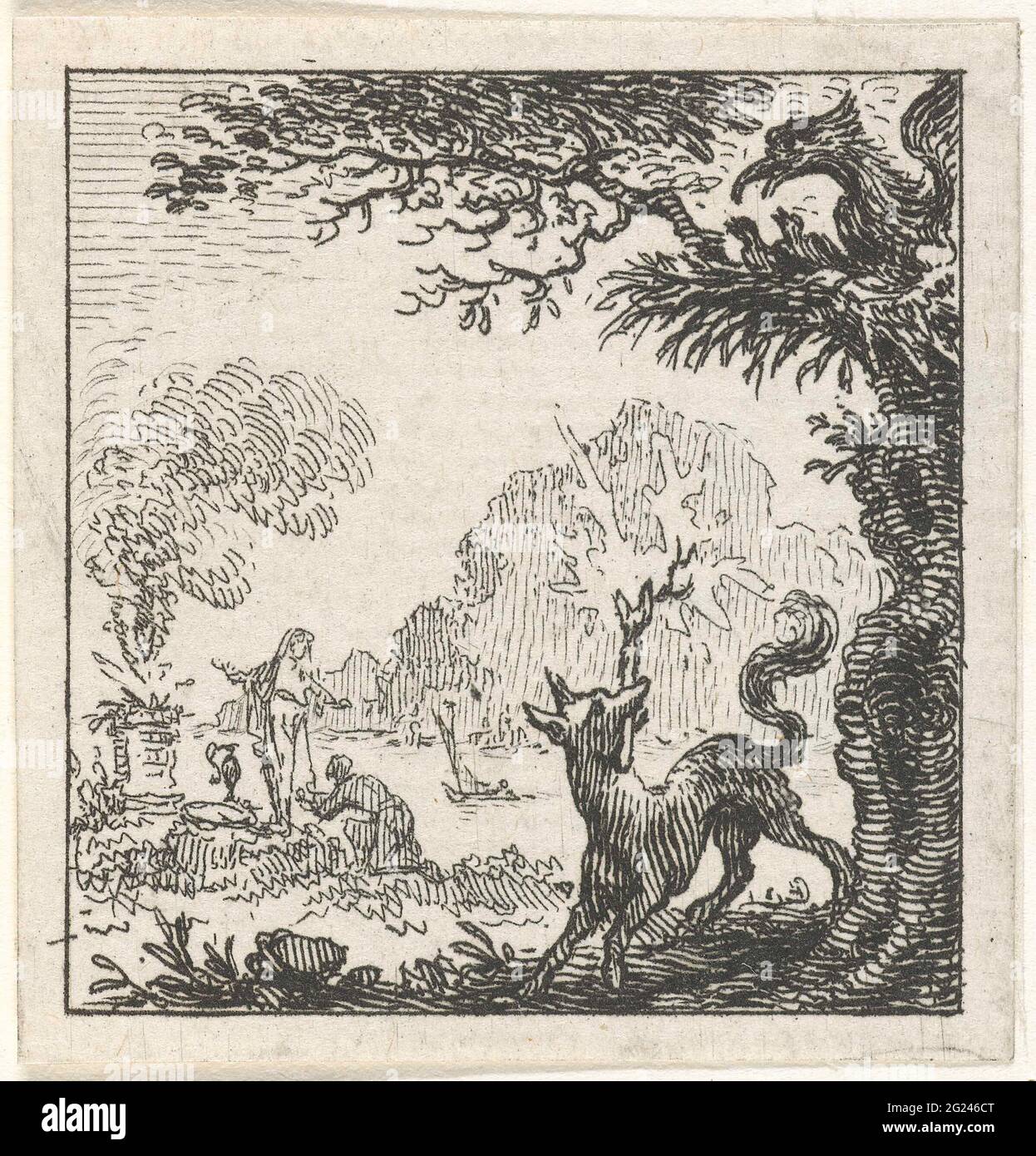 Fabel of the fox and the eagle; Illustrations for fabber stories from ...