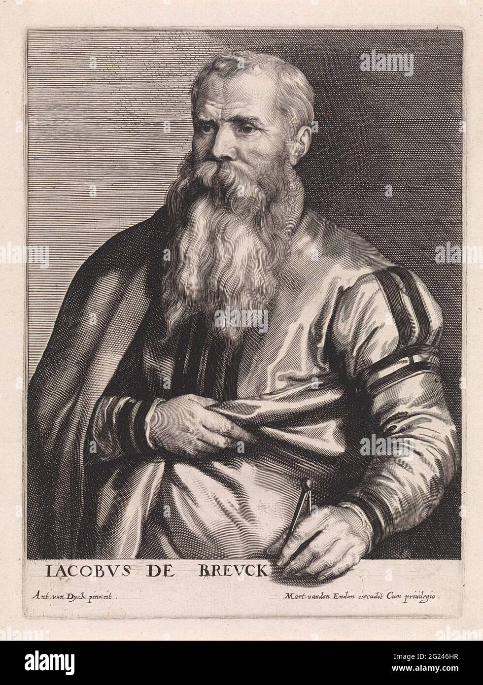 Portrait of the architect Jacob de Breuck Stock Photo - Alamy